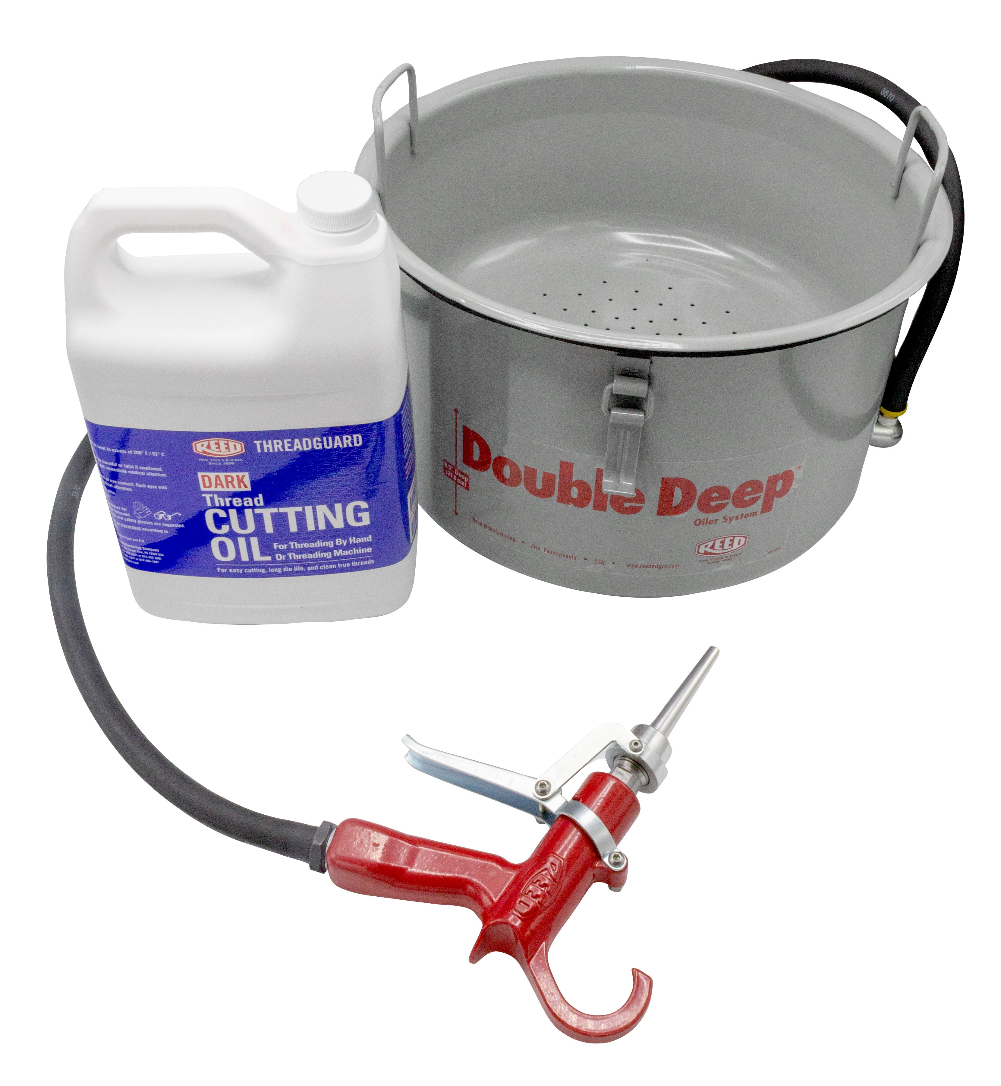 REED OLBUCKT1 13-Inch Metal Oiler with 1-Gallon Dark Cutting Oil