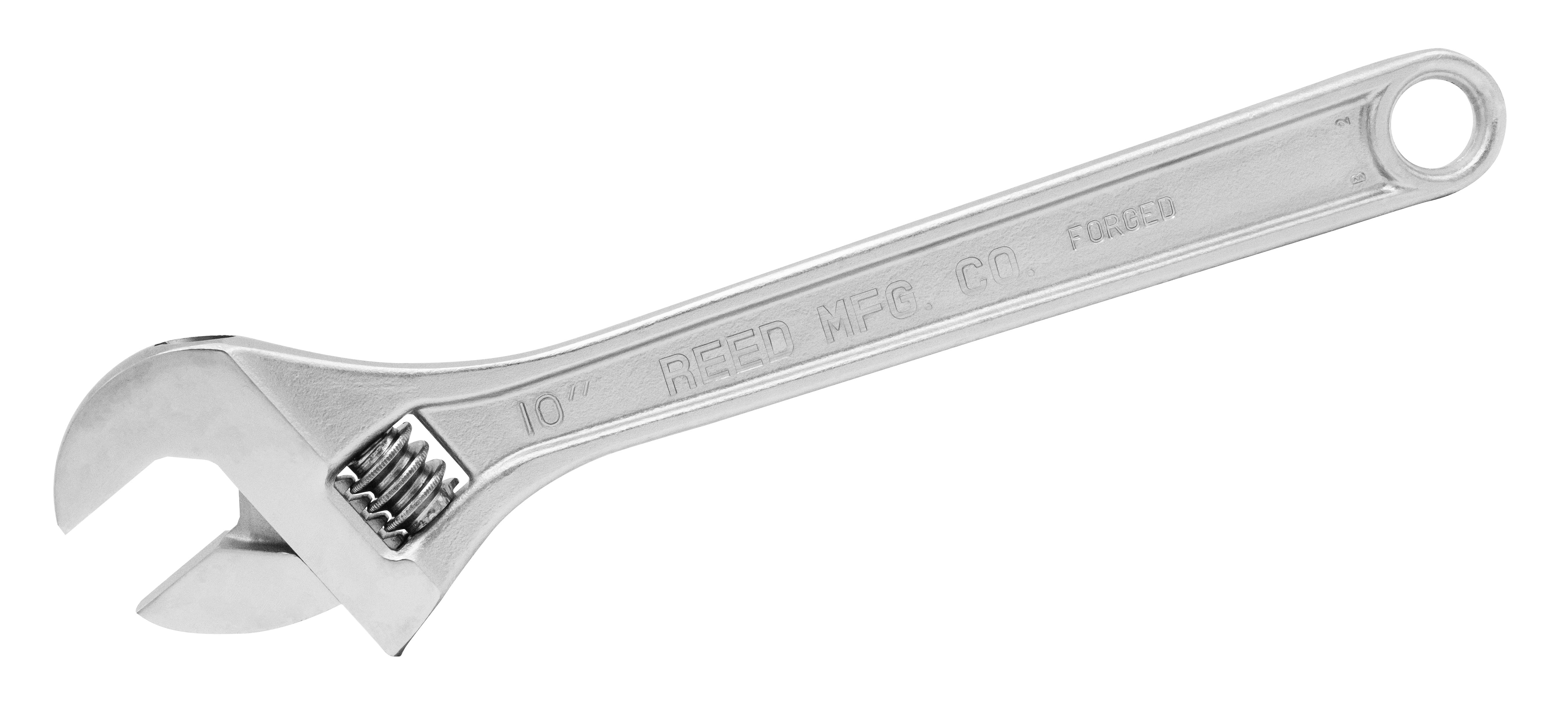 REED CW10 10-Inch Adjustable Wrench, Chrome